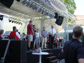 Der Bananenbieger Stand auf dem Innenstadtfest 2004